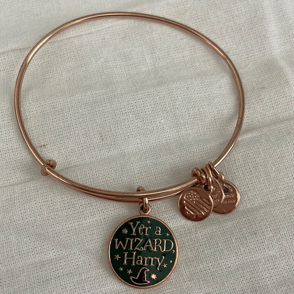 Alex and Ani | Jewelry | Alex And Ani Harry Potter Yer A Wizard Harry Bangle In Rose Gold | Poshmark